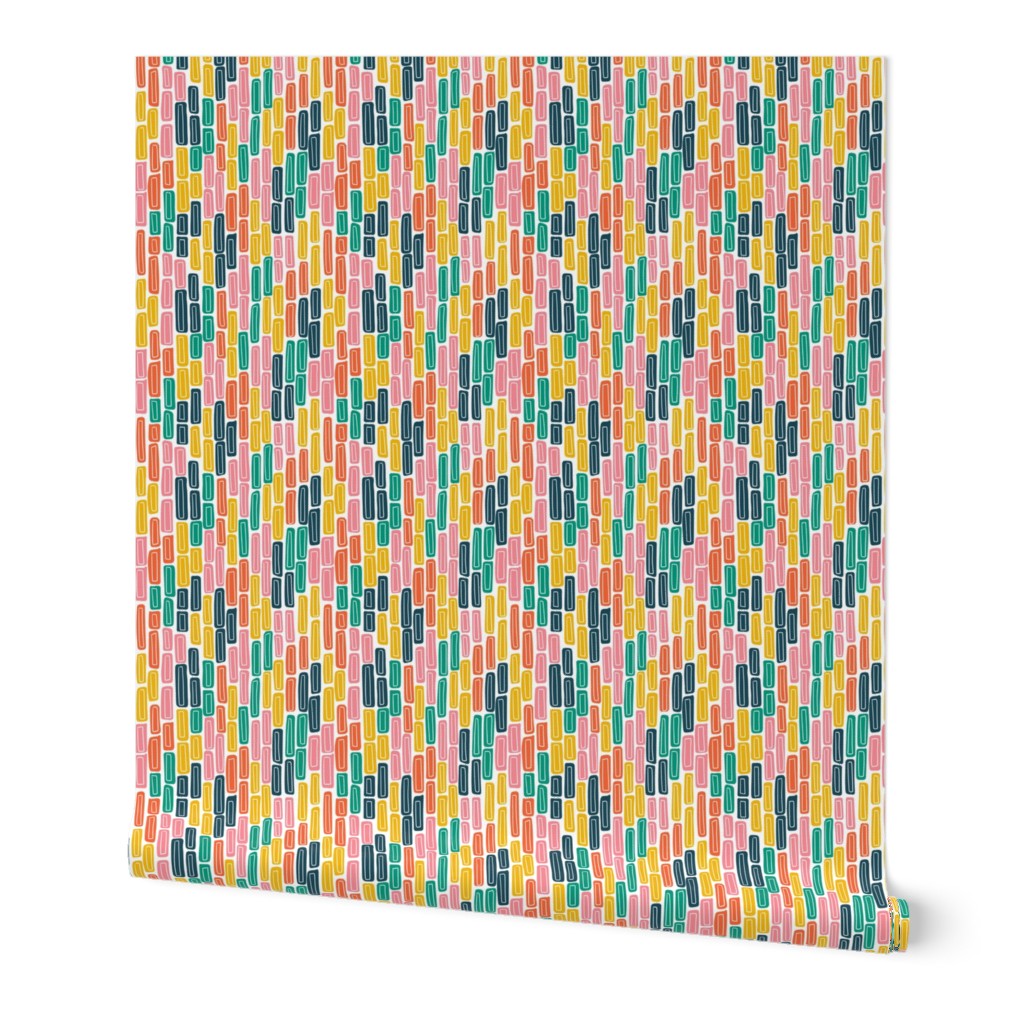 Coloured Pillars - small ~ Wallpaper – Creative by Katherine