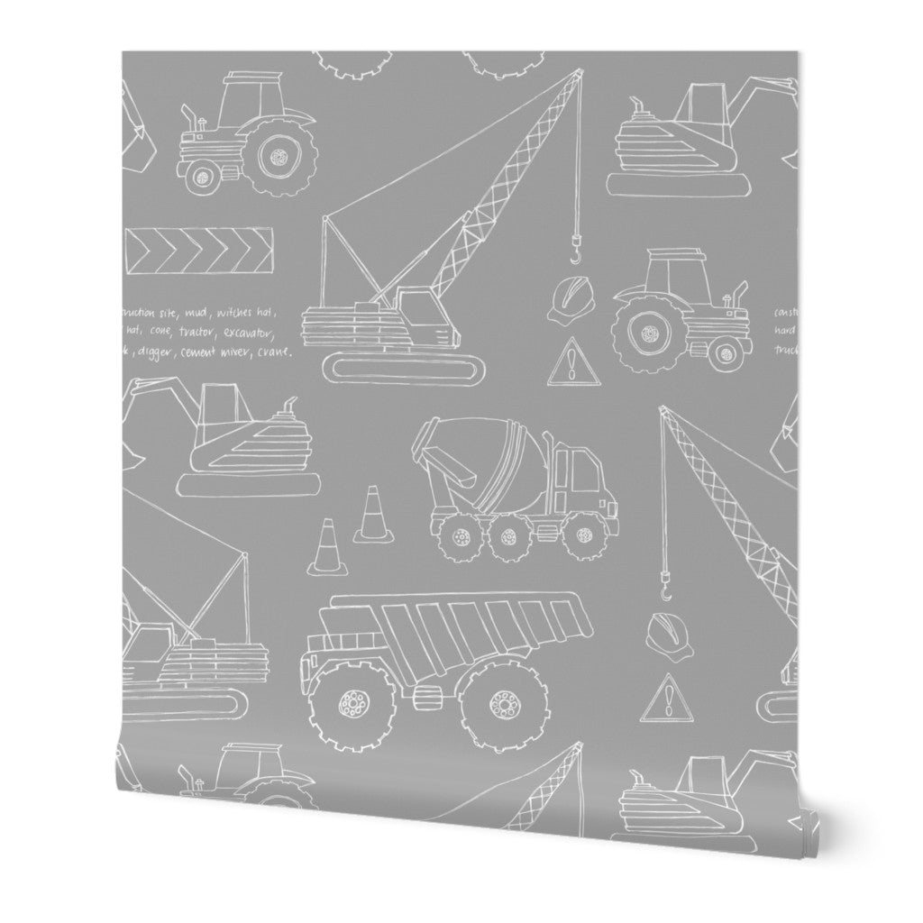 Construction site - Grey hero ~ Wallpaper – Creative by Katherine